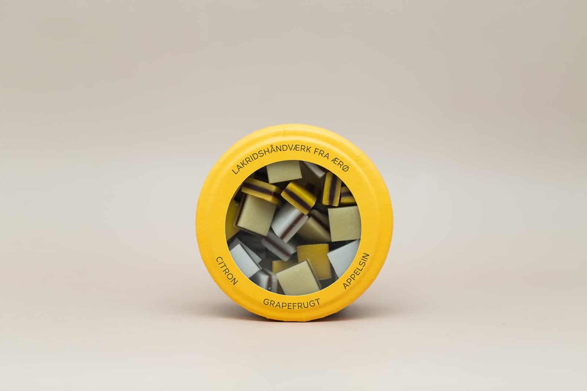 Hattesens Konfektfabrik, Gul æske - Hattesens Konfektfabrik ...